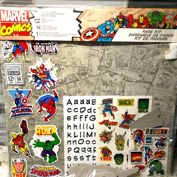 Marvel | Office | Disneys Marvel Scrapbooking Set | Poshmark